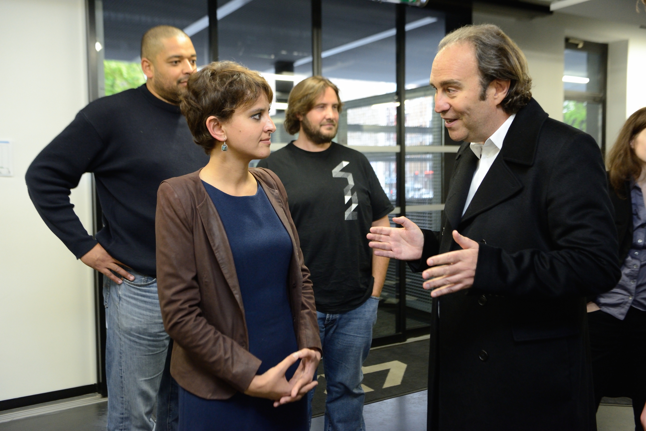 Visite avec Xavier Niel de l'école 42 - Najat Vallaud-Belkacem